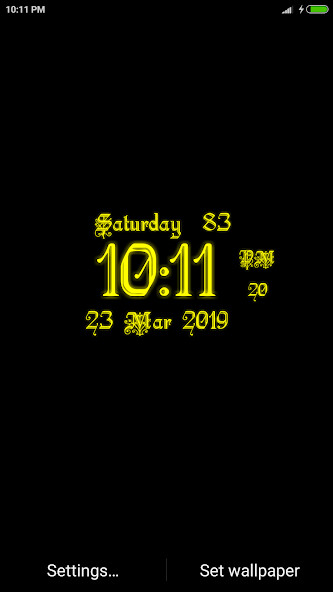 Classic Digital Clock Lwp