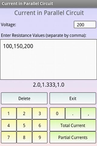 simpleelectricalcalculator with MyAndroid