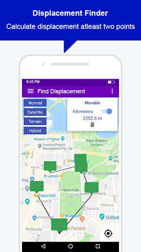 gps area calculator street view route finder with MyAndroid