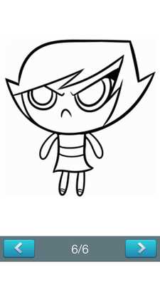 how to draw powerpuff girls with MyAndroid