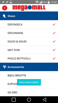 mega mall sofia with MyAndroid