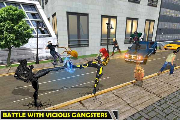 multi spider fighter vs super villain crime battle with MyAndroid