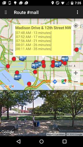 my dc next bus with MyAndroid