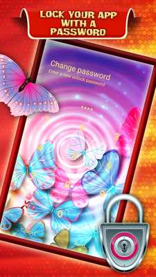 smart lock butterfly theme with MyAndroid
