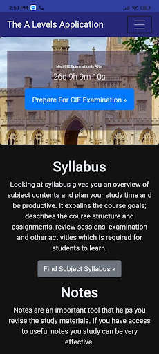 The A-Level Application