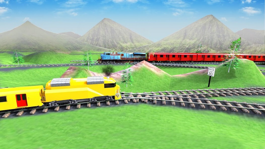 com gs train vs train racing simulator with MyAndroid
